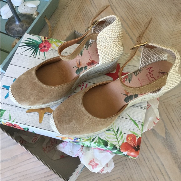 Marila | Shoes | Leather Wedge Sandals | Poshmark